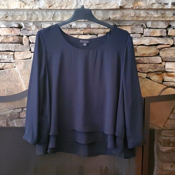 Metaphor | Tops | Metaphor Black Long Sleeve Blouse | Poshmark